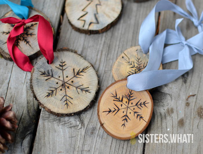 Wood Burned Snowflake Ornaments | FaveCrafts.com