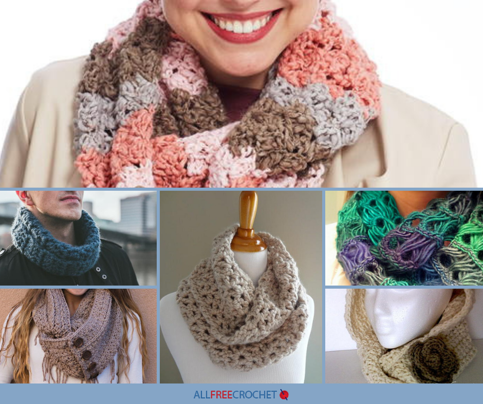 26 Crochet Infinity Scarf Patterns (+ Infinity Cowls!) | AllFreeCrochet.com