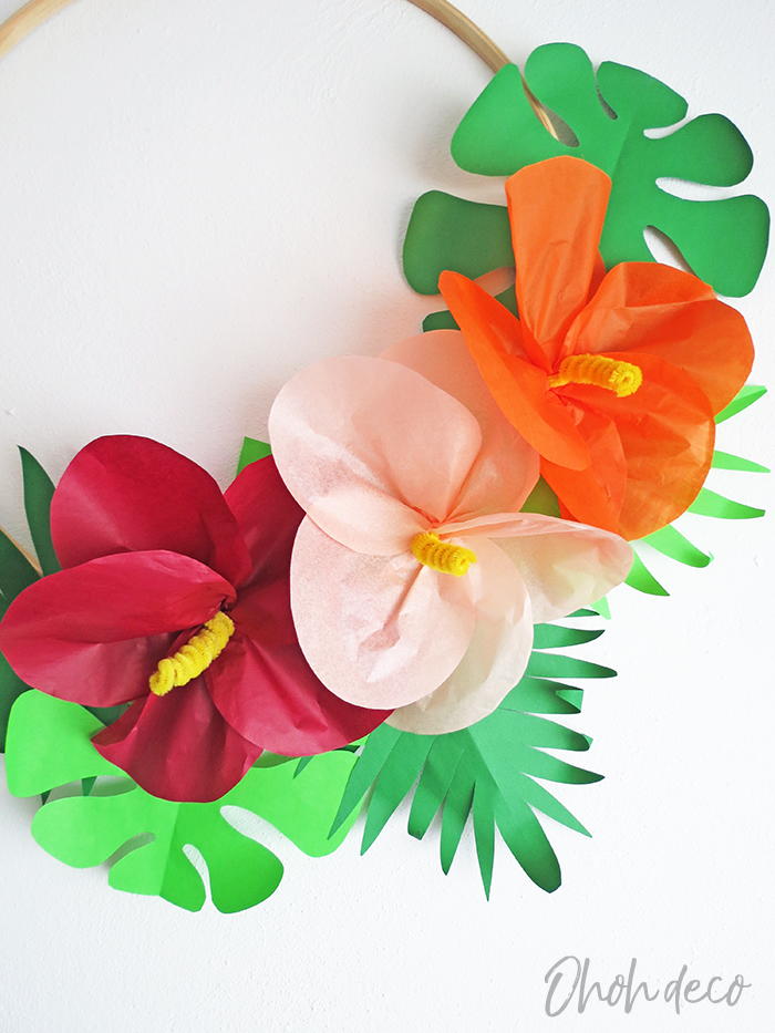 How to make tropical flowers with paper | FaveCrafts.com