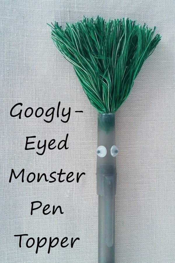 Goofy Monster Pen Topper | FaveCrafts.com