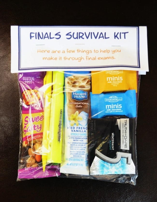 Finals Survival Kit | DIYIdeaCenter.com