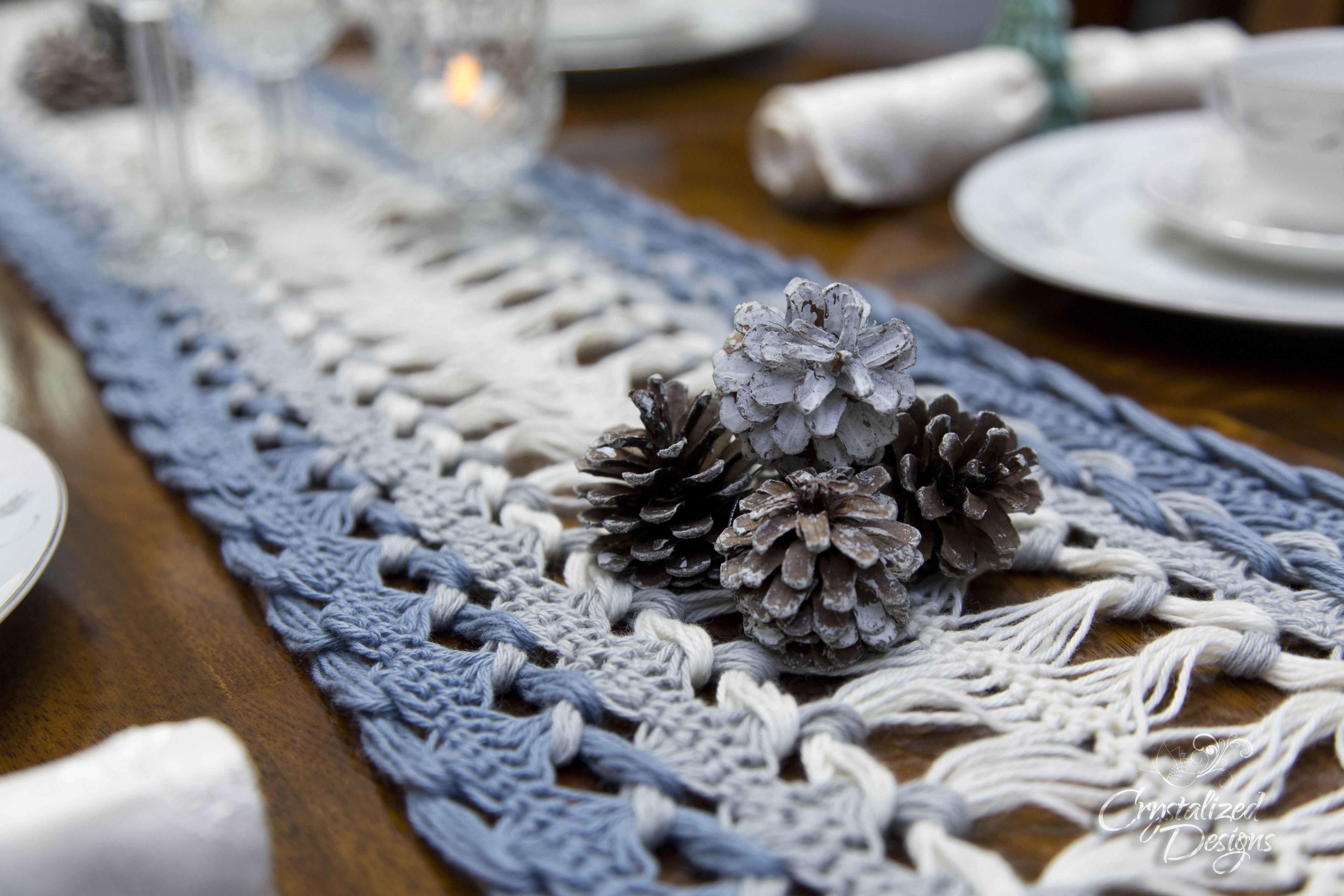 Hairpin Lace Table Runner | FaveCrafts.com