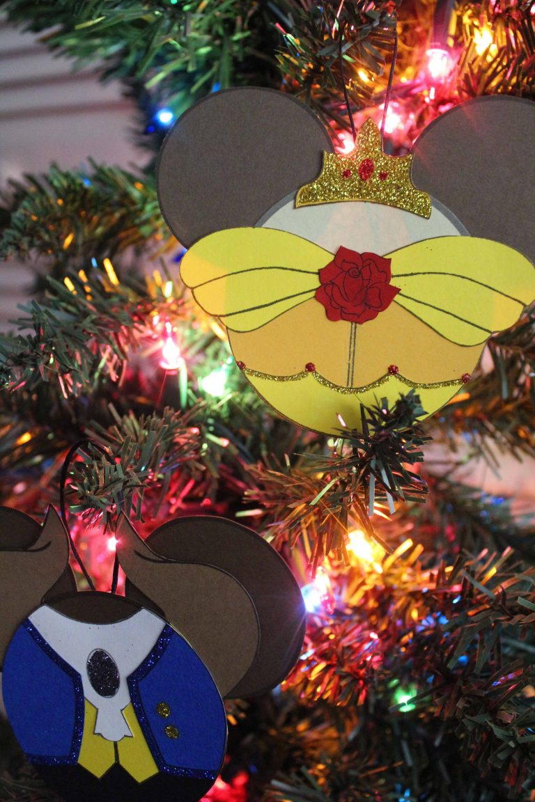 Belle and The Beast DIY Ornament | AllFreeKidsCrafts.com