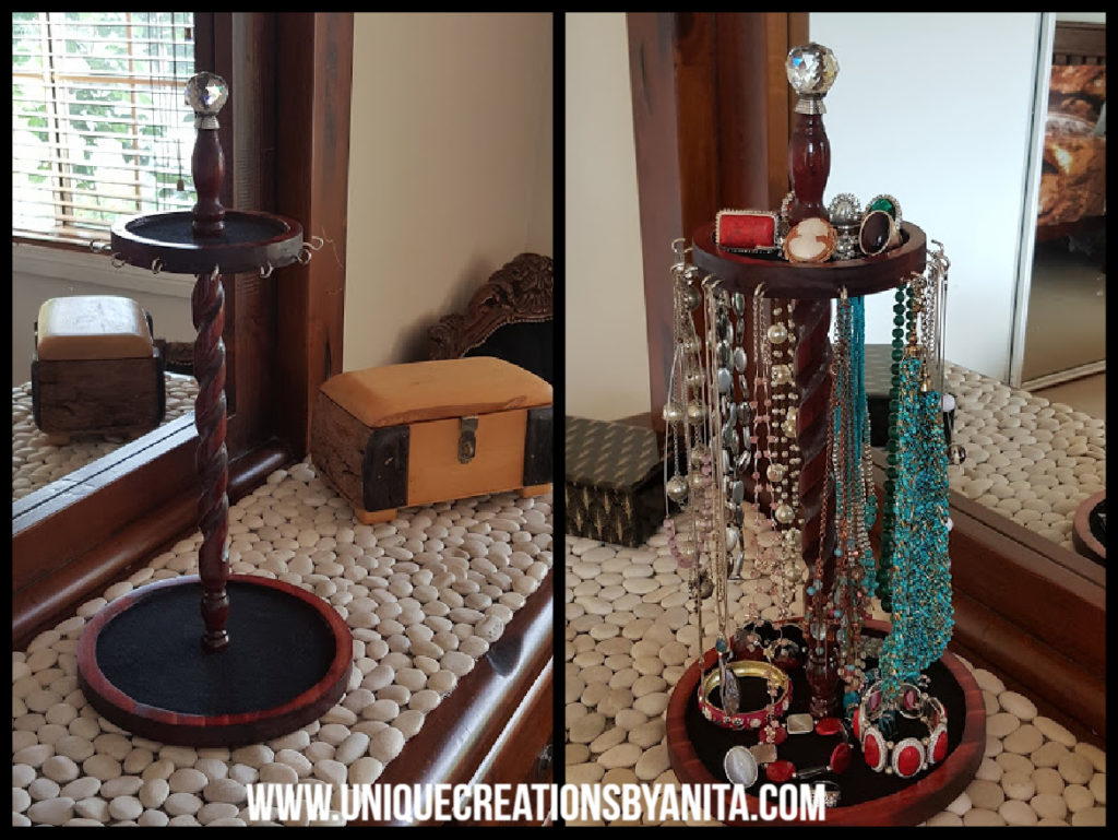 DIY Jewellery stand | CheapThriftyLiving.com
