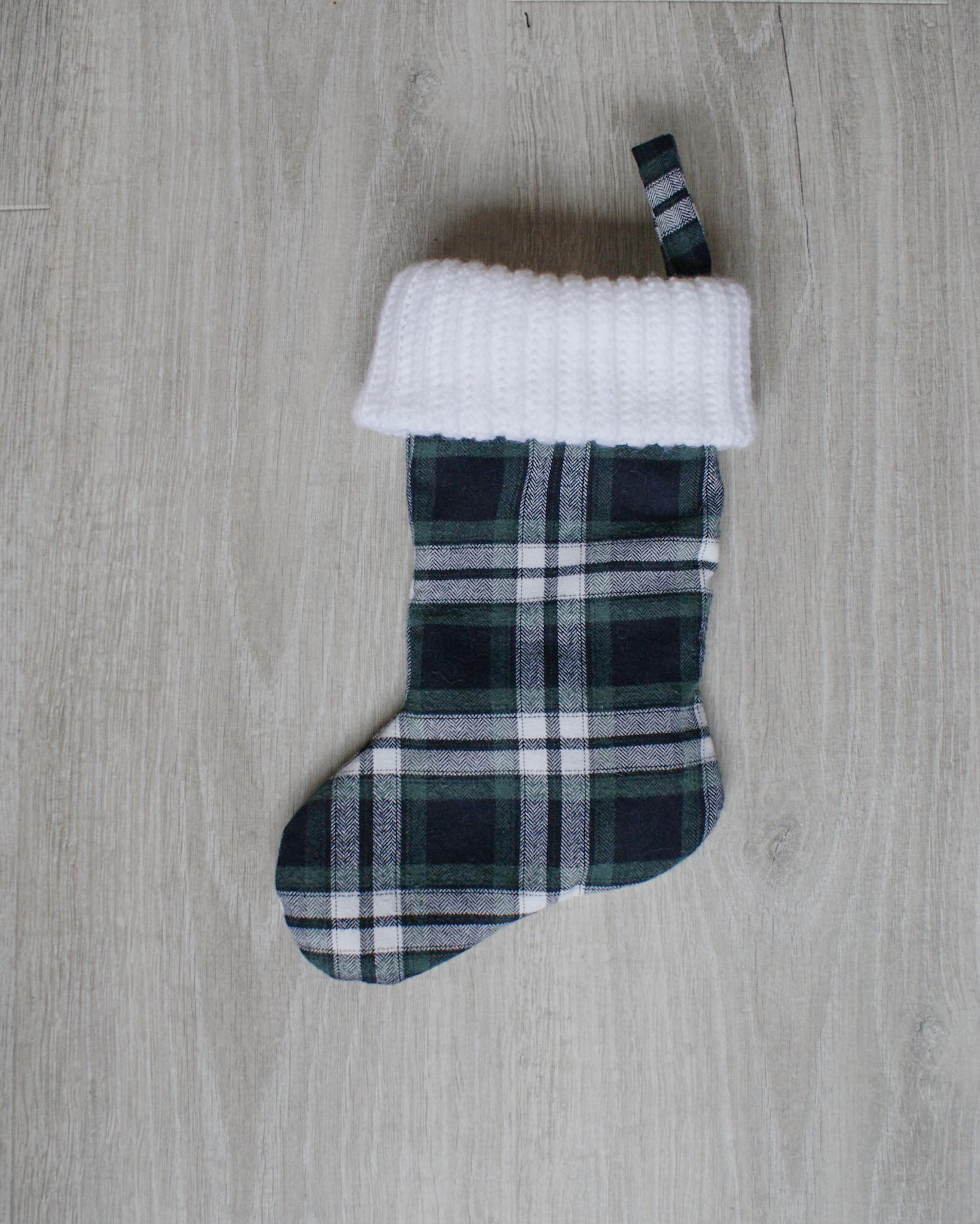 Upcycled Plaid Shirt Christmas Stocking Tutorial | FaveCrafts.com
