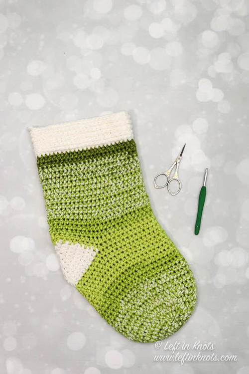Holly Jolly Christmas Stocking | AllFreeCrochet.com Holly Jolly Christmas Stocking | AllFreeCrochet.com
