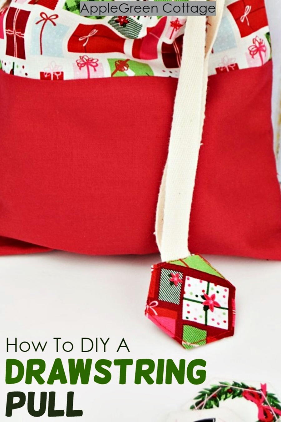 How to DIY a Drawstring Pull - Cover Drawstring Ends | AllFreeSewing.com