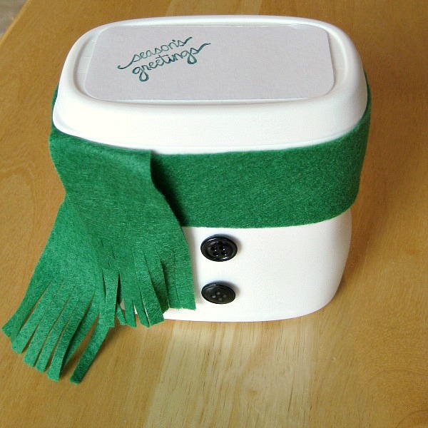 Upcycled Snowman Diy Gift Box | DIYIdeaCenter.com