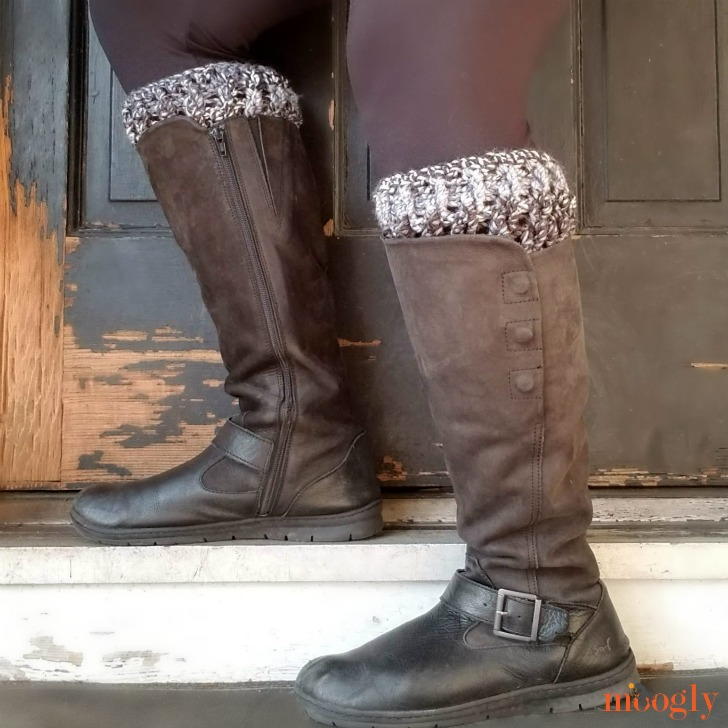 Smokestack Boot Cuffs | AllFreeCrochet.com