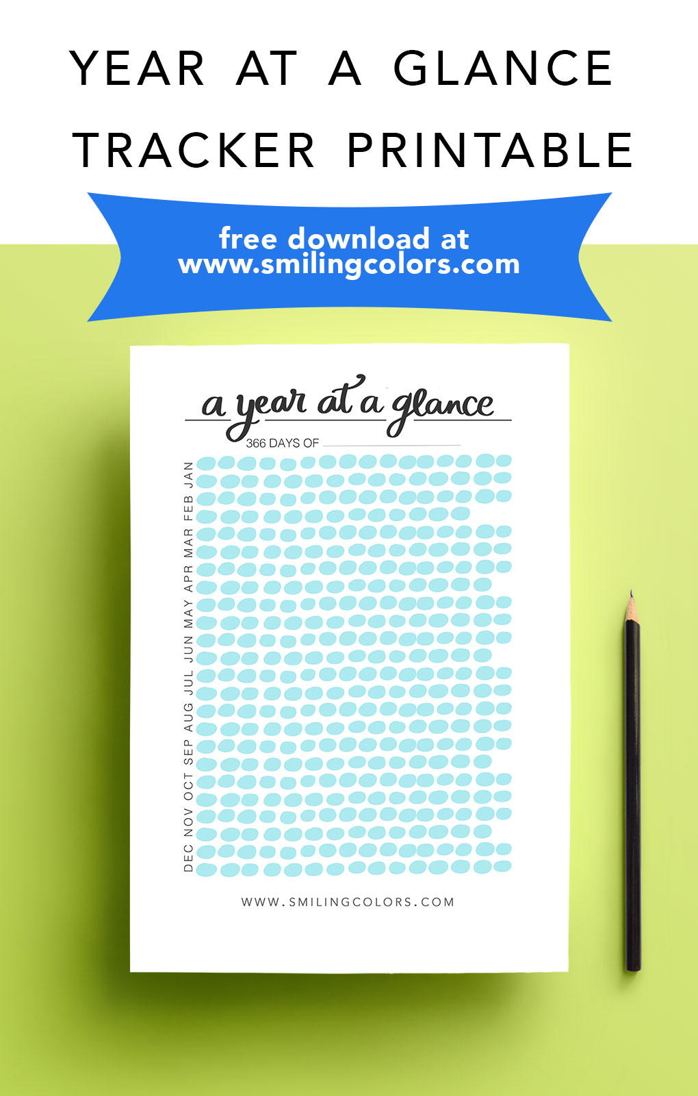 Free Year Long Habit Tracker Printable | FaveCrafts.com