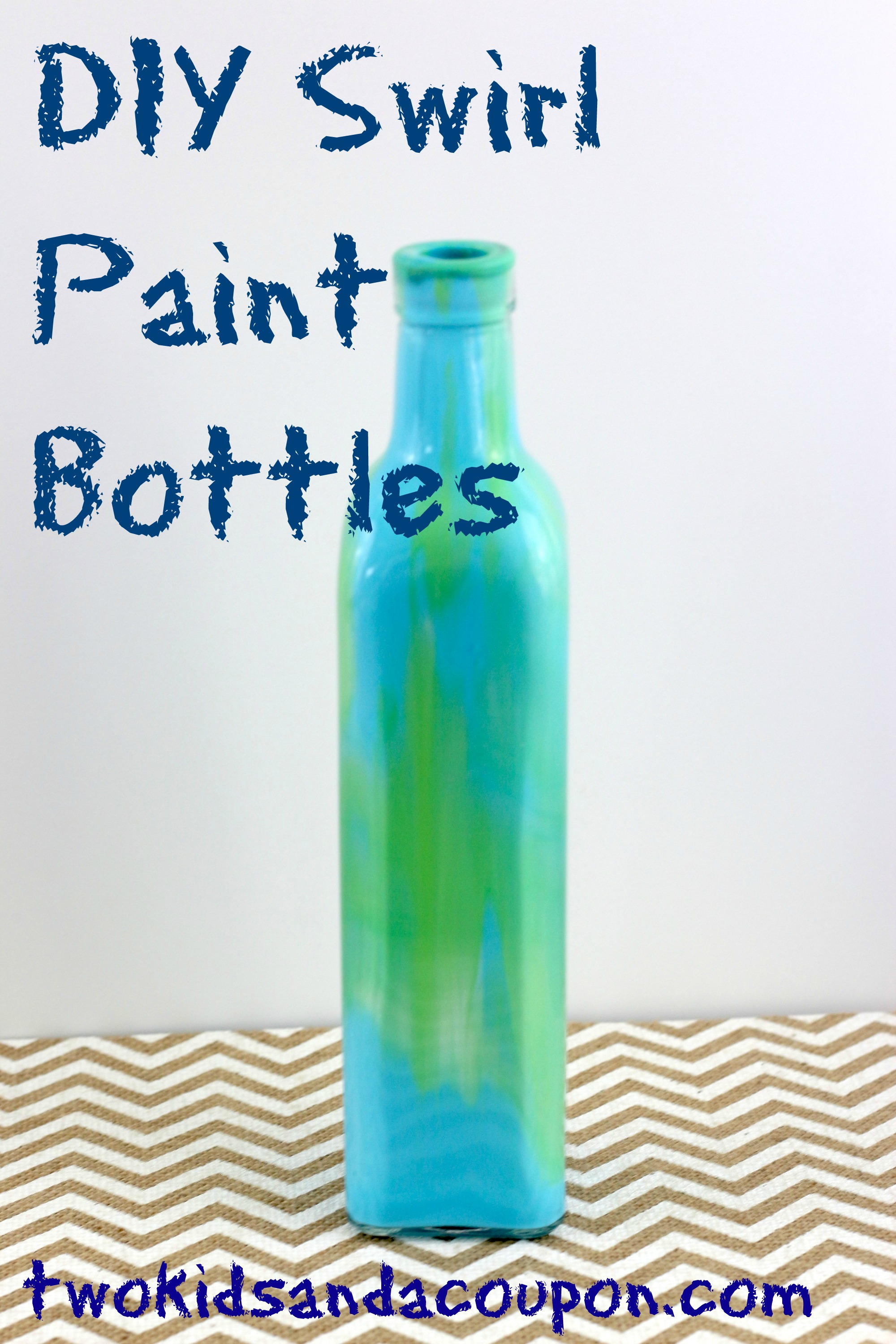 Diy Swirl Paint Swirl Bottles | FaveCrafts.com