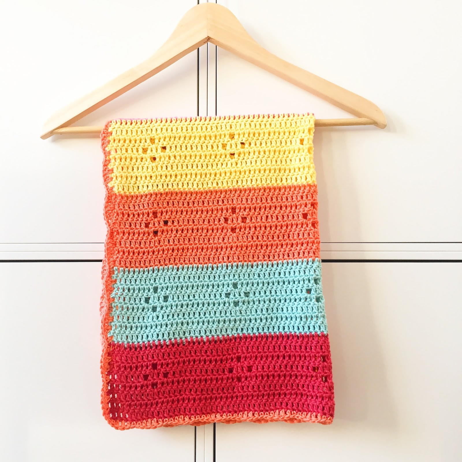 Paintbox Baby Blanket | AllFreeCrochet.com