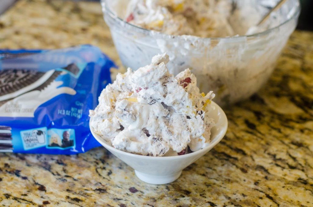 Strawberry Pineapple Tropical Oreo Fluff | FaveSouthernRecipes.com