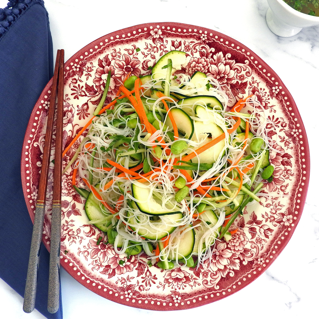 Asian Style Noodle & Courgette Salad | RecipeLion.com