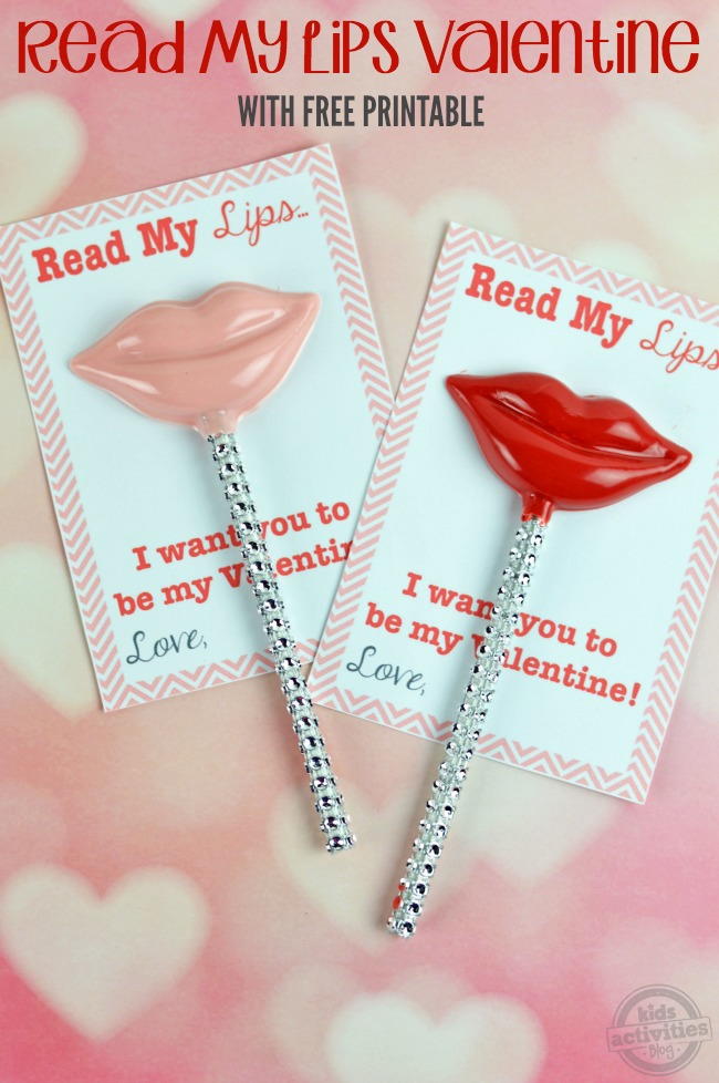 Read My Lips Valentine | AllFreeHolidayCrafts.com