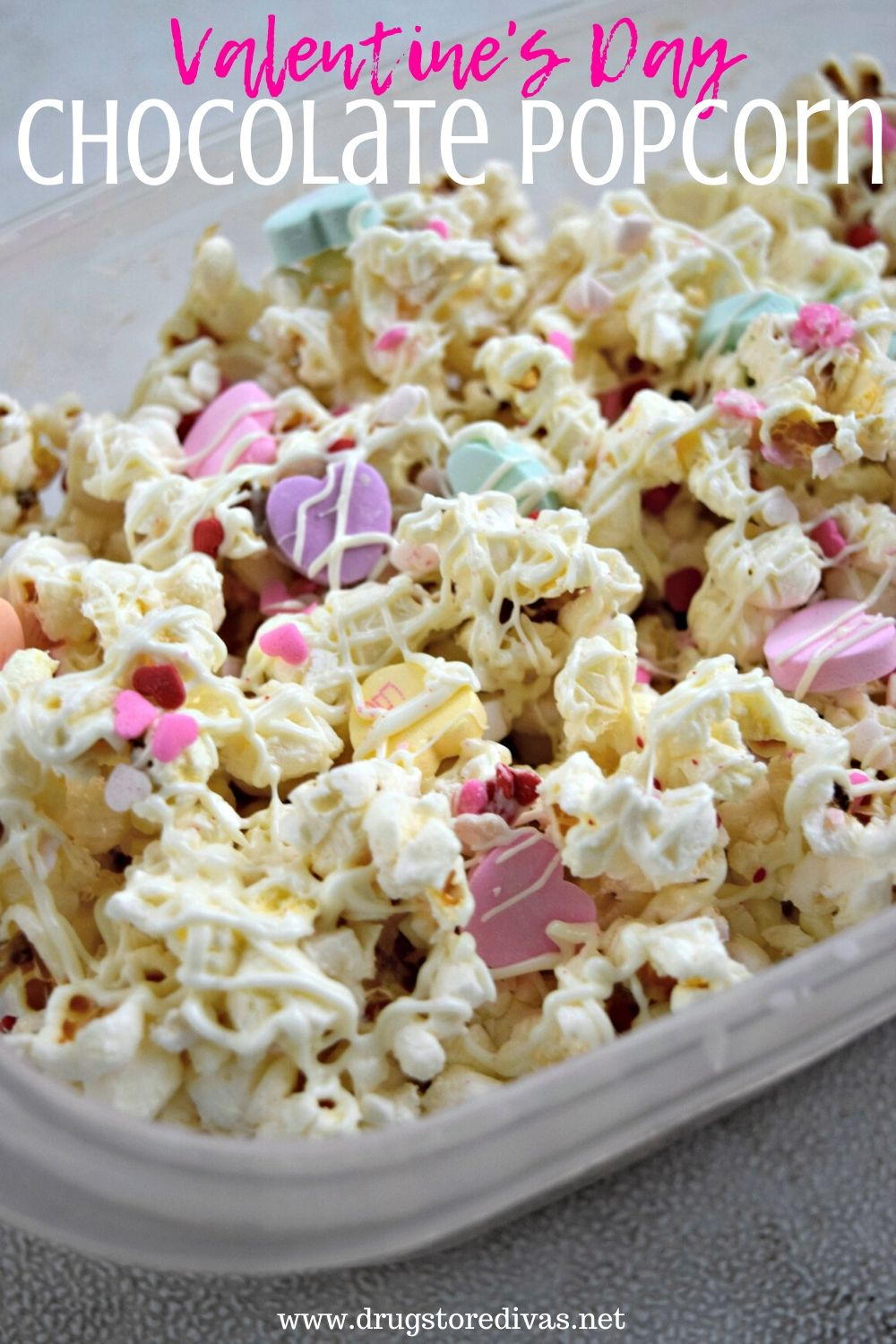 Valentine’s Day Chocolate Popcorn | TheBestDessertRecipes.com