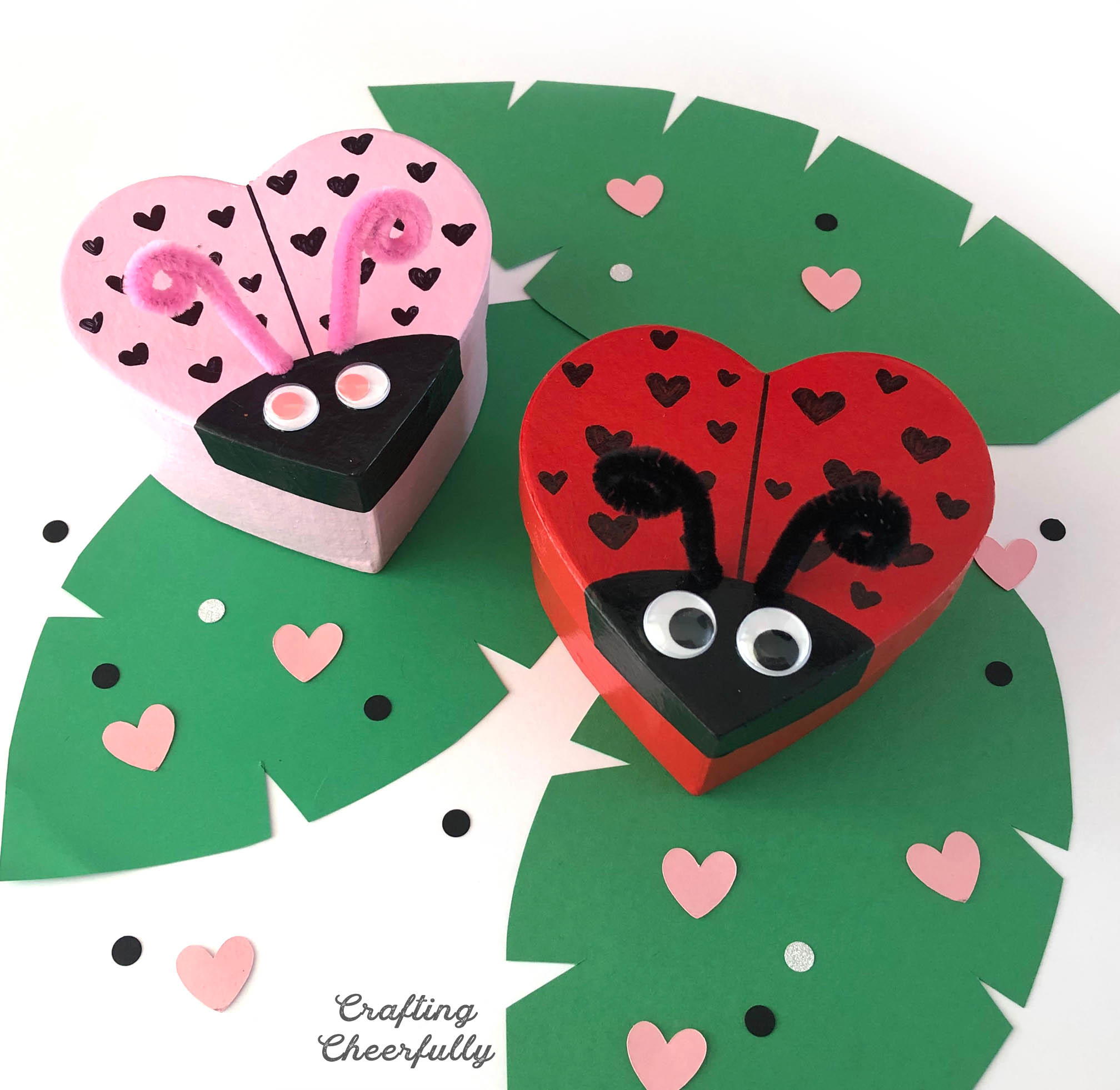 Love Bug Boxes | AllFreeHolidayCrafts.com