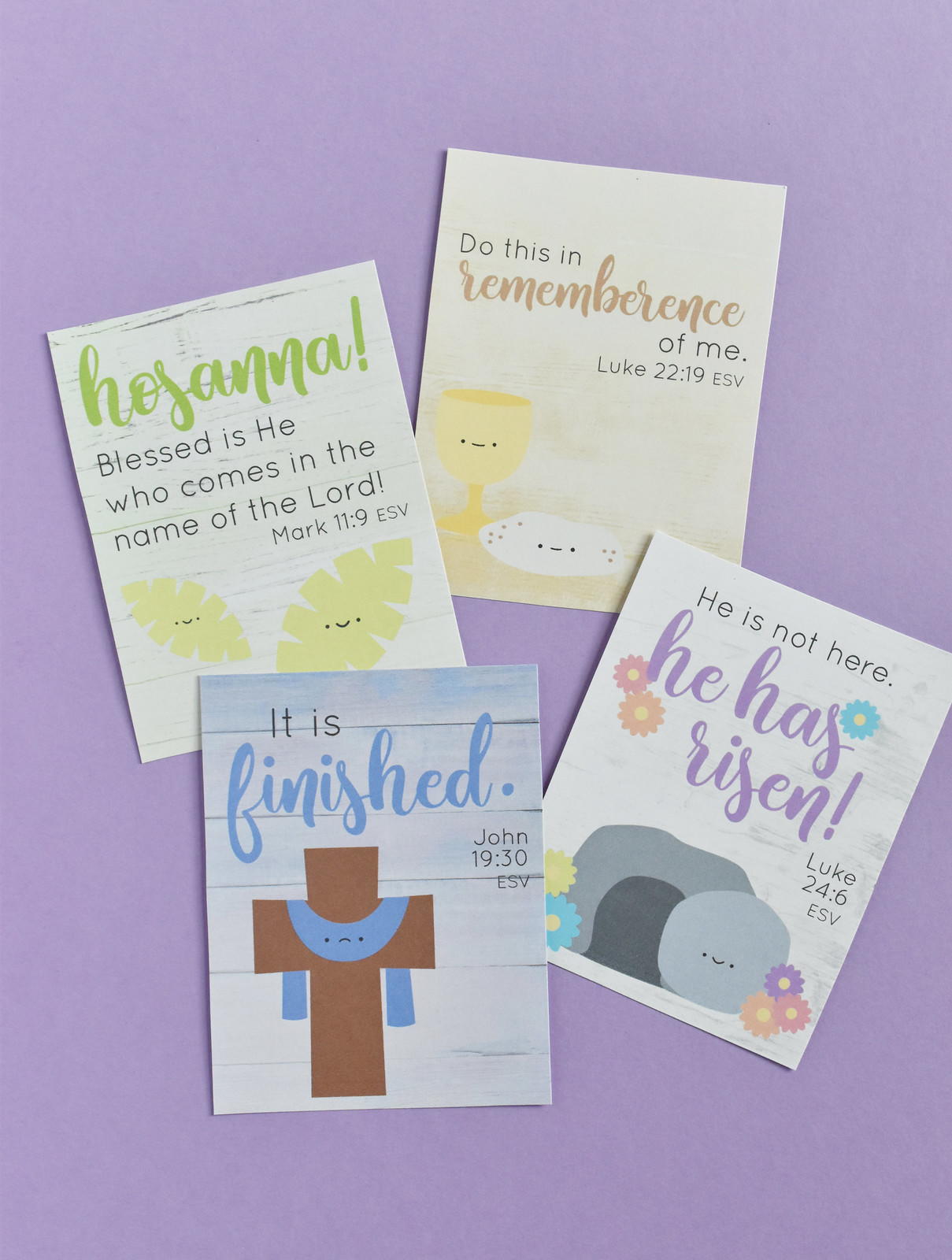 Printable Holy Week Verse Cards | FaveCrafts.com