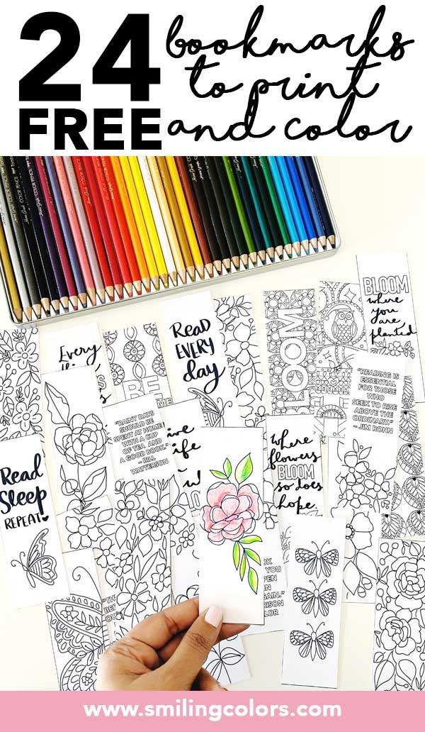 Free Printable Coloring Bookmarks | FaveCrafts.com