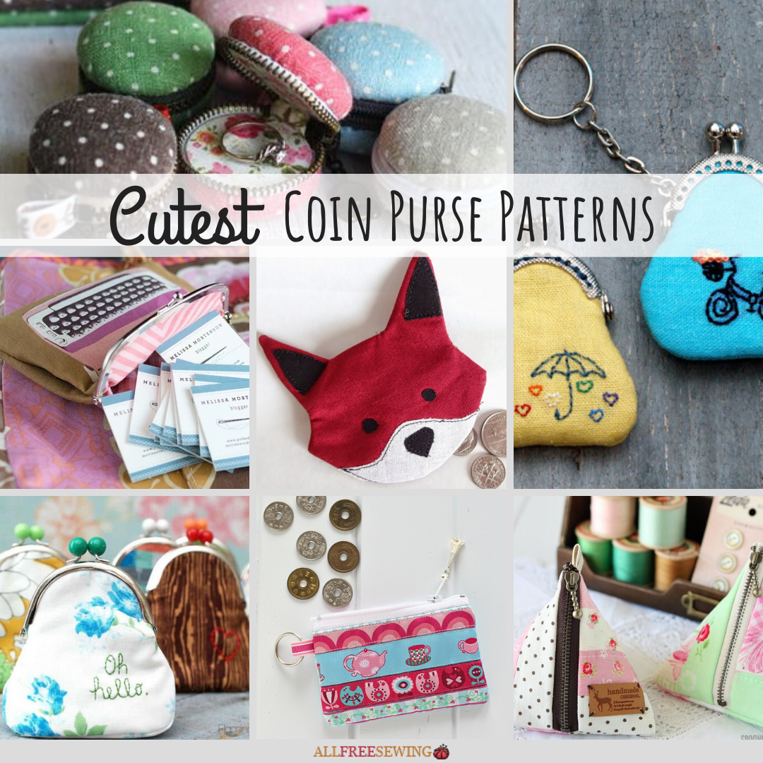 17+ Cute Coin Purse Patterns | AllFreeSewing.com