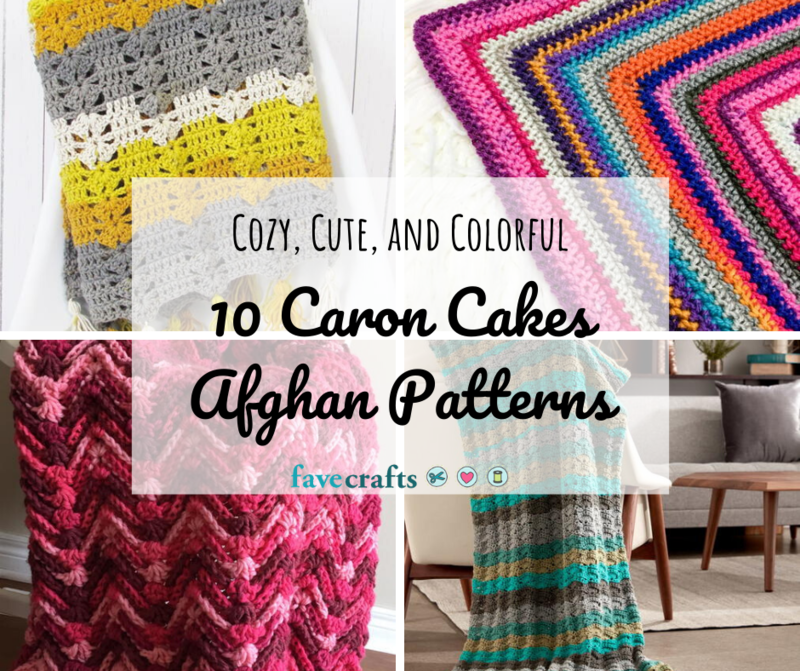 Cozy, Cute, and Colorful: 10 Caron Cakes Afghan Patterns | FaveCrafts.com