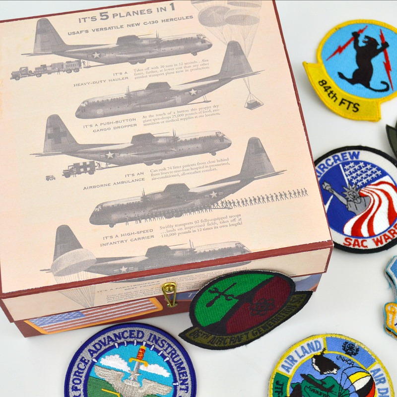 Diy Air Force Keepsake Box | DIYIdeaCenter.com