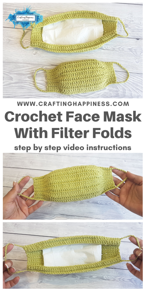 Crochet Face Mask With Filter Insert Loops | FaveCrafts.com