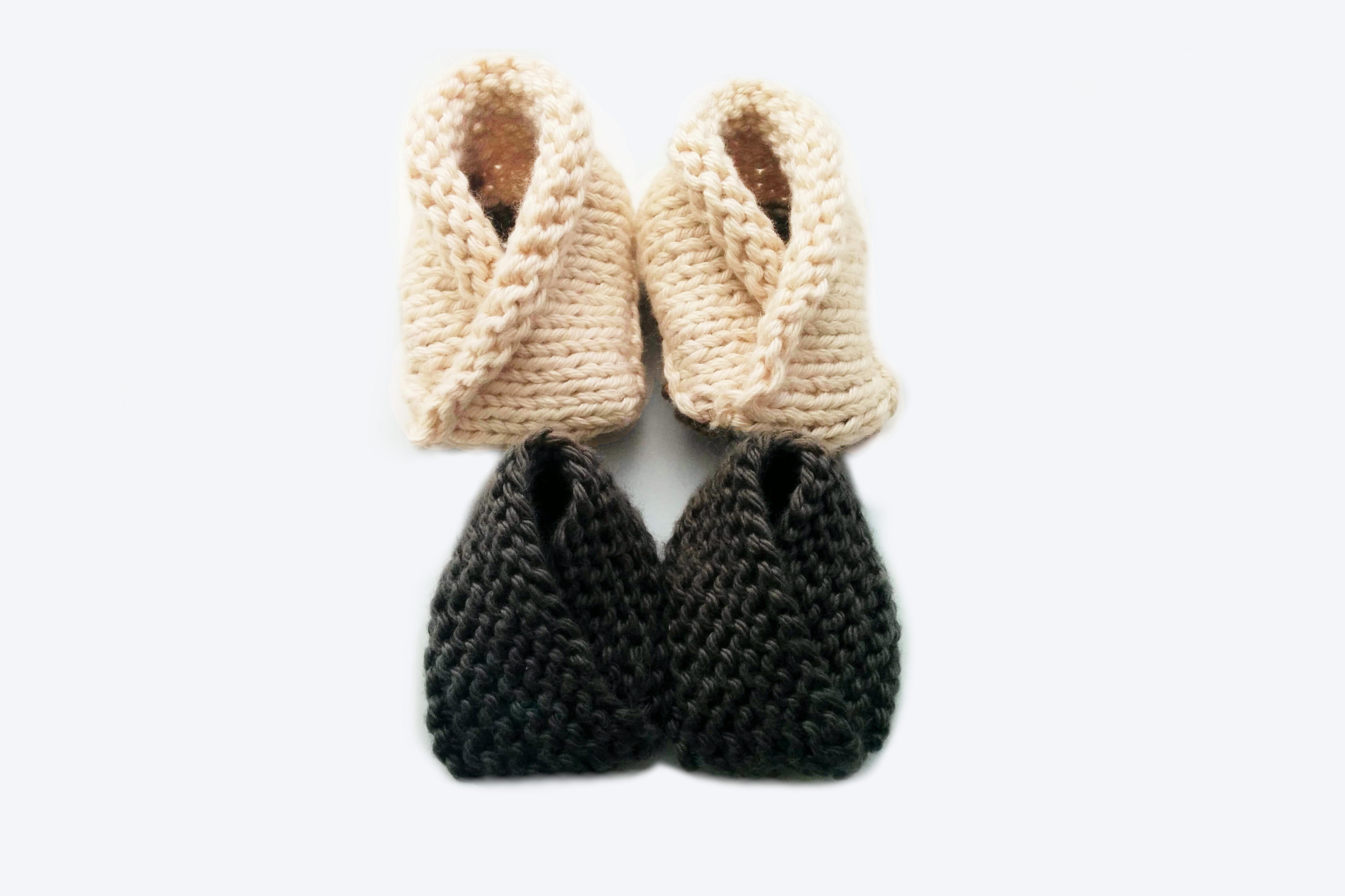 Crossover Baby Booties | FaveCrafts.com