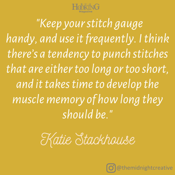 Punch Needle Artist: Katie Stackhouse | rughookingmagazine.com