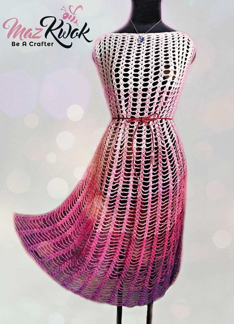 Merry Meshy Dress | AllFreeCrochet.com