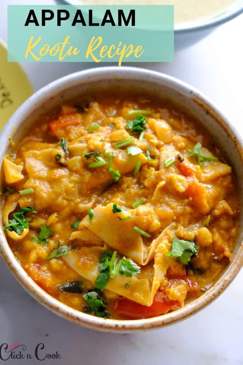 Appalam Kootu Recipe | AllFreeCopycatRecipes.com