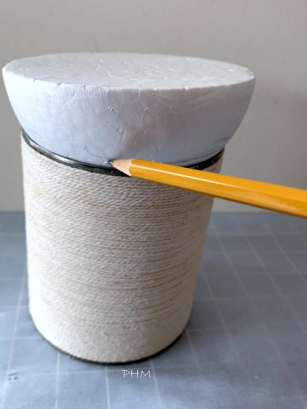 Twine Wrapped Tin Can And Top Diy | FaveCrafts.com