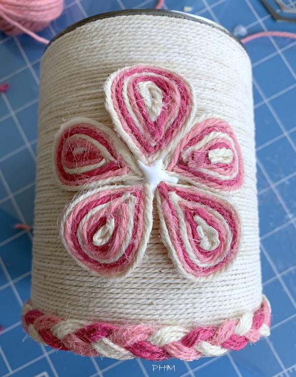 Twine Wrapped Tin Can And Top Diy | FaveCrafts.com