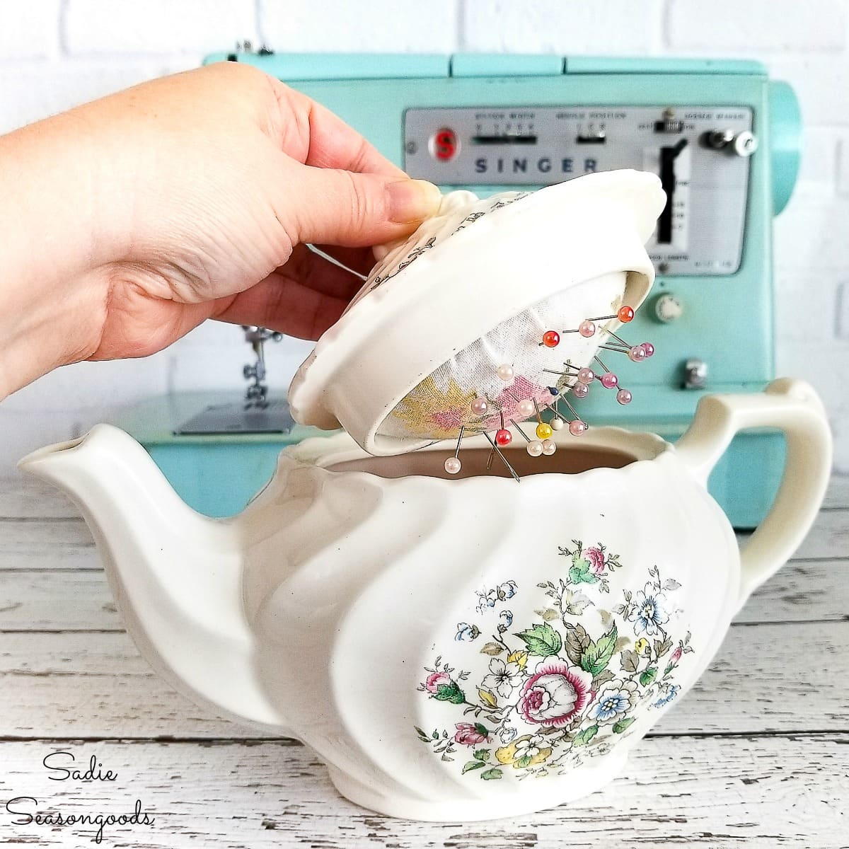 Little Teapot Pincushion Tutorial | AllFreeSewing.com