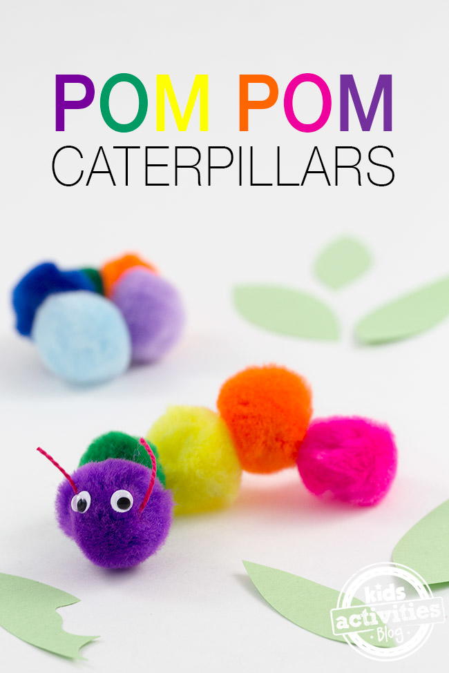 Pom Pom Caterpillars | FaveCrafts.com