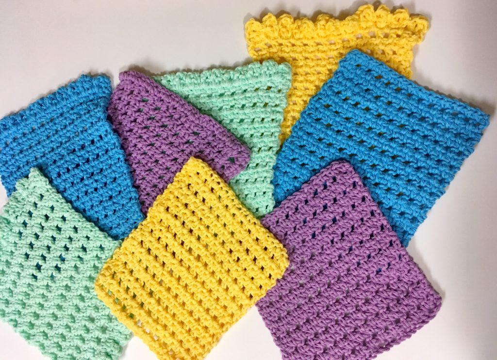 Simple Cute And Quick Crochet Washcloth Pattern | FaveCrafts.com