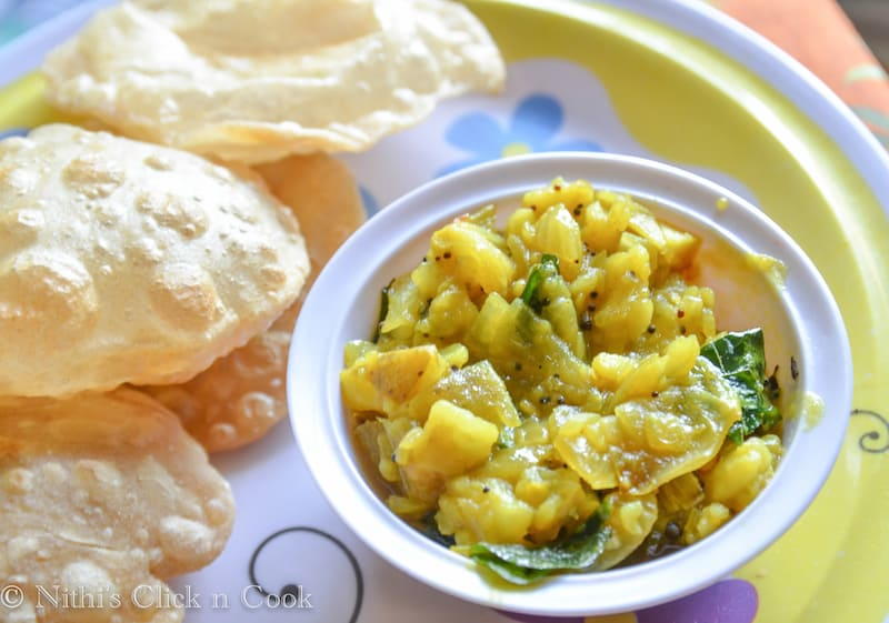 Poori Masala Recipe | FaveHealthyRecipes.com