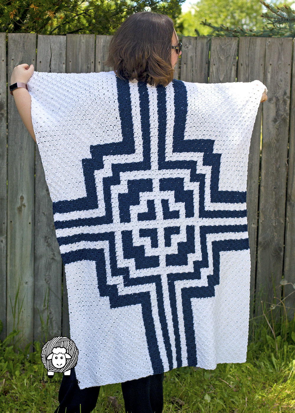 It's All Greek To Me C2c Blanket | FaveCrafts.com