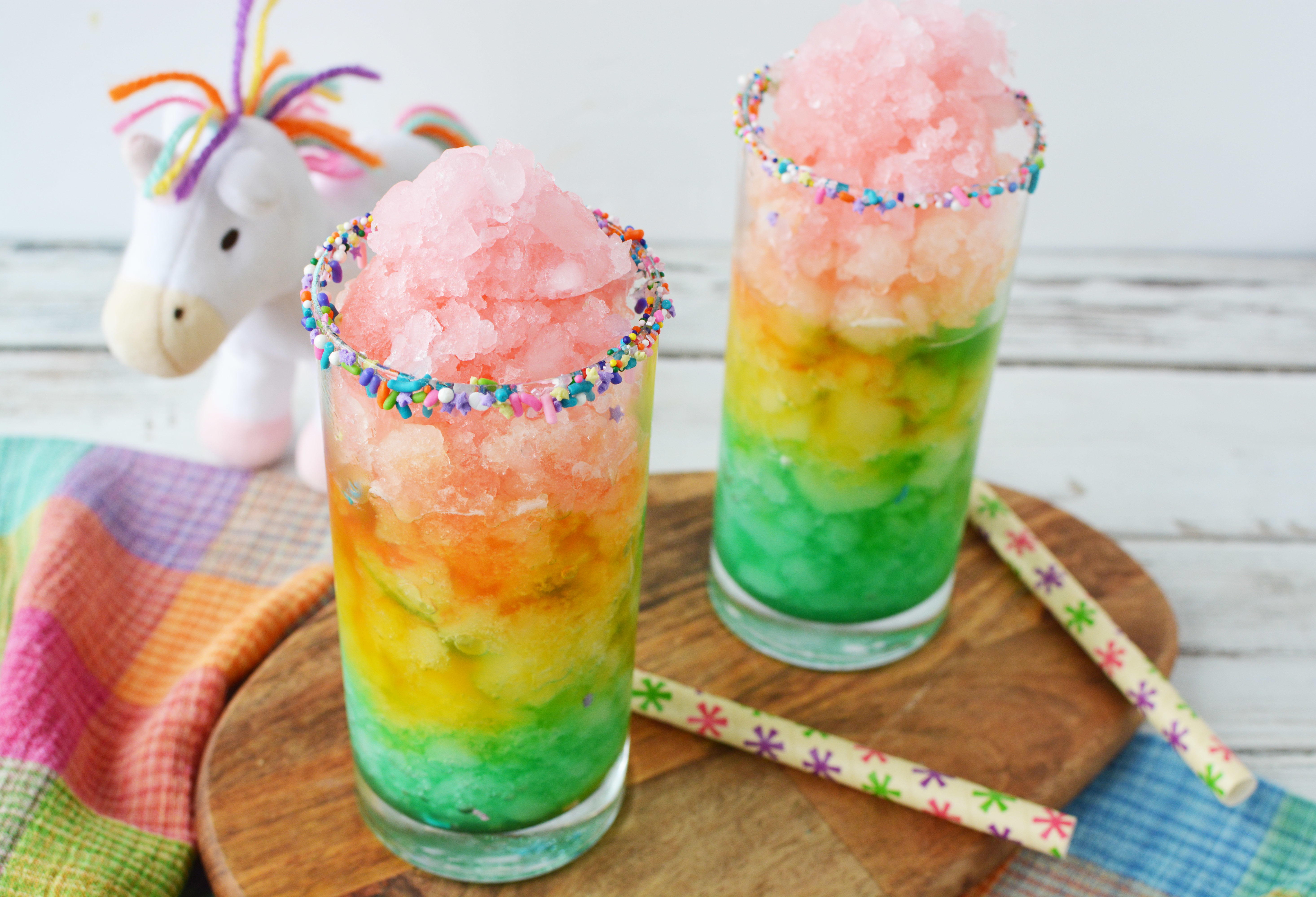 Rainbow Unicorn Slush | RecipeLion.com