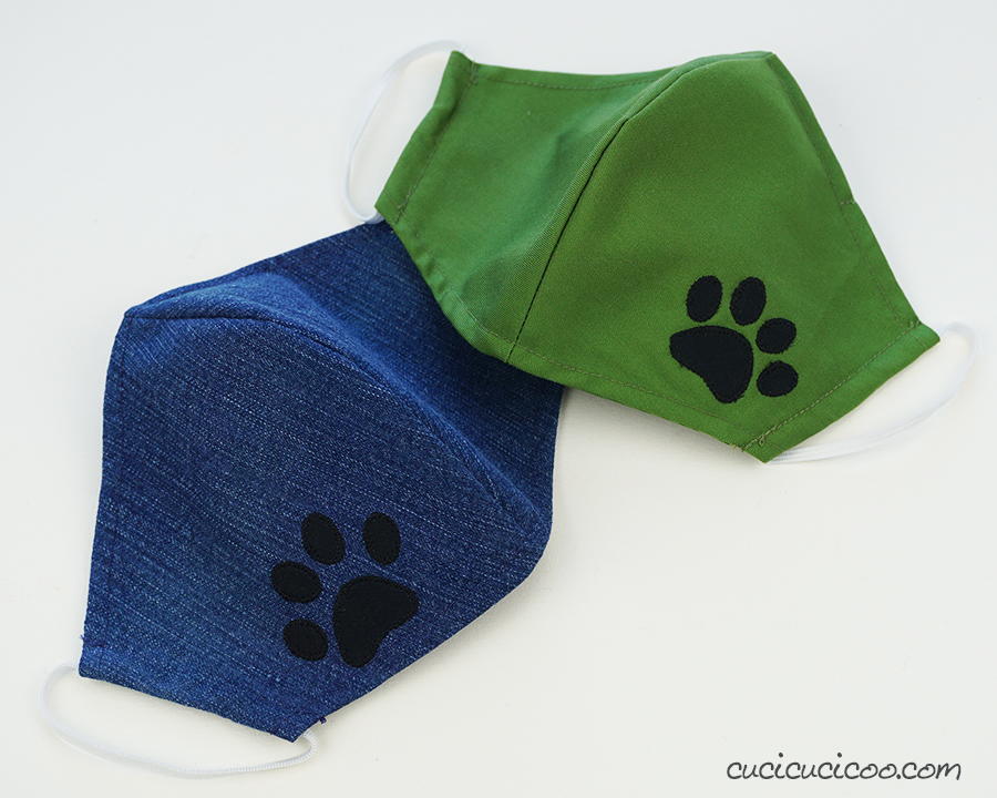 Shaped Face Mask Pattern (With Filters, Adjustable Elastic, & Nose Wire ...