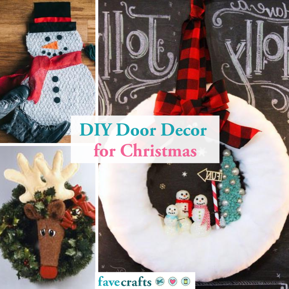 26 DIY Door Decorations for Christmas | FaveCrafts.com