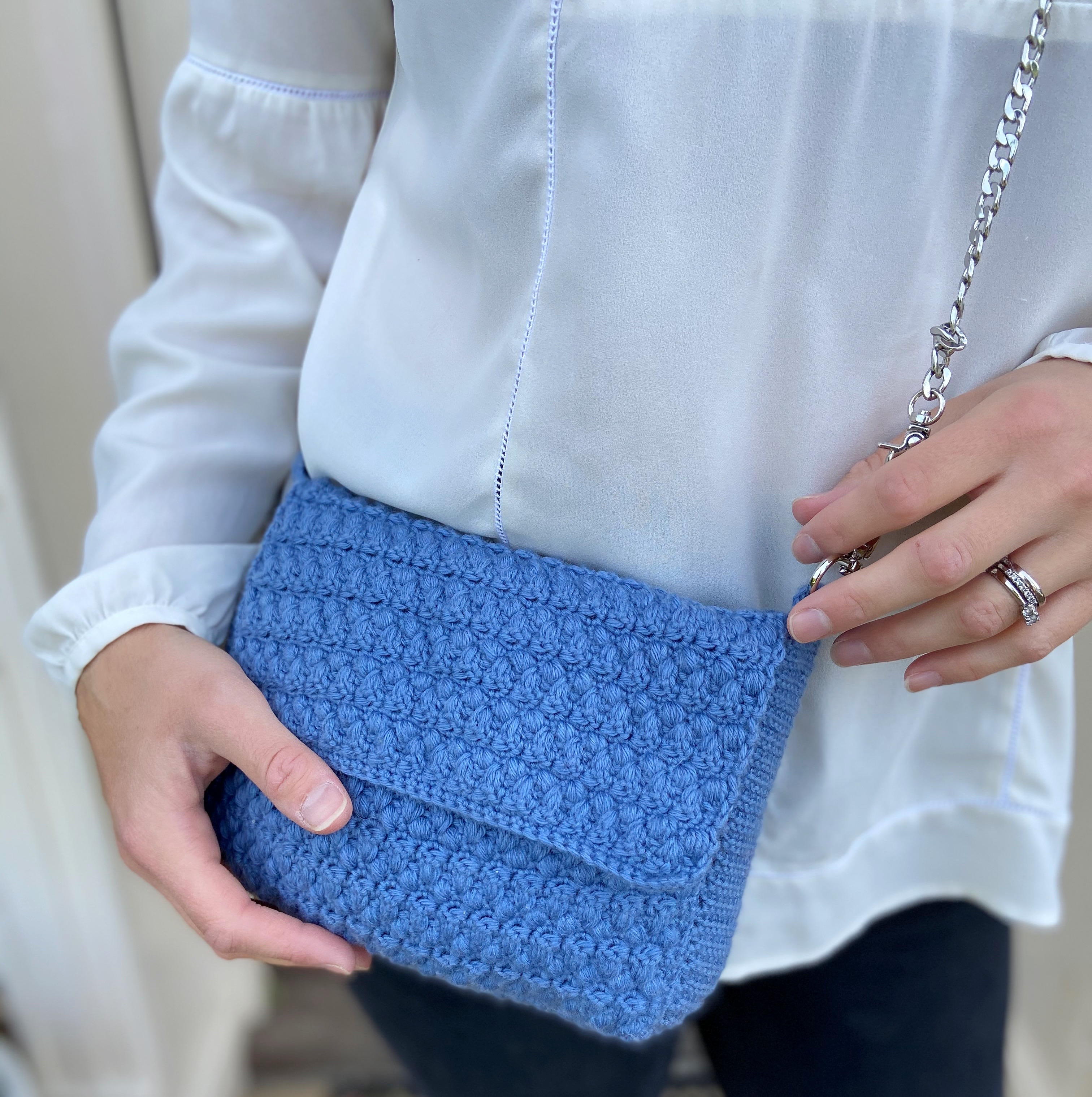 Denim Envelope Bag | AllFreeCrochet.com