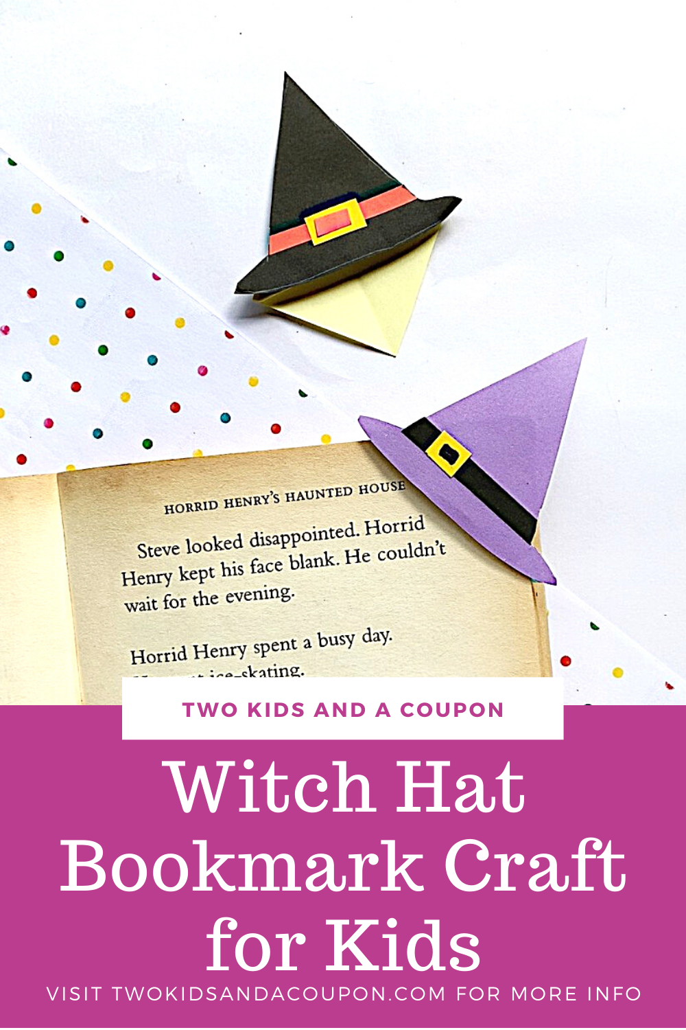 Witch Hat Bookmark Craft For Kids | AllFreePaperCrafts.com
