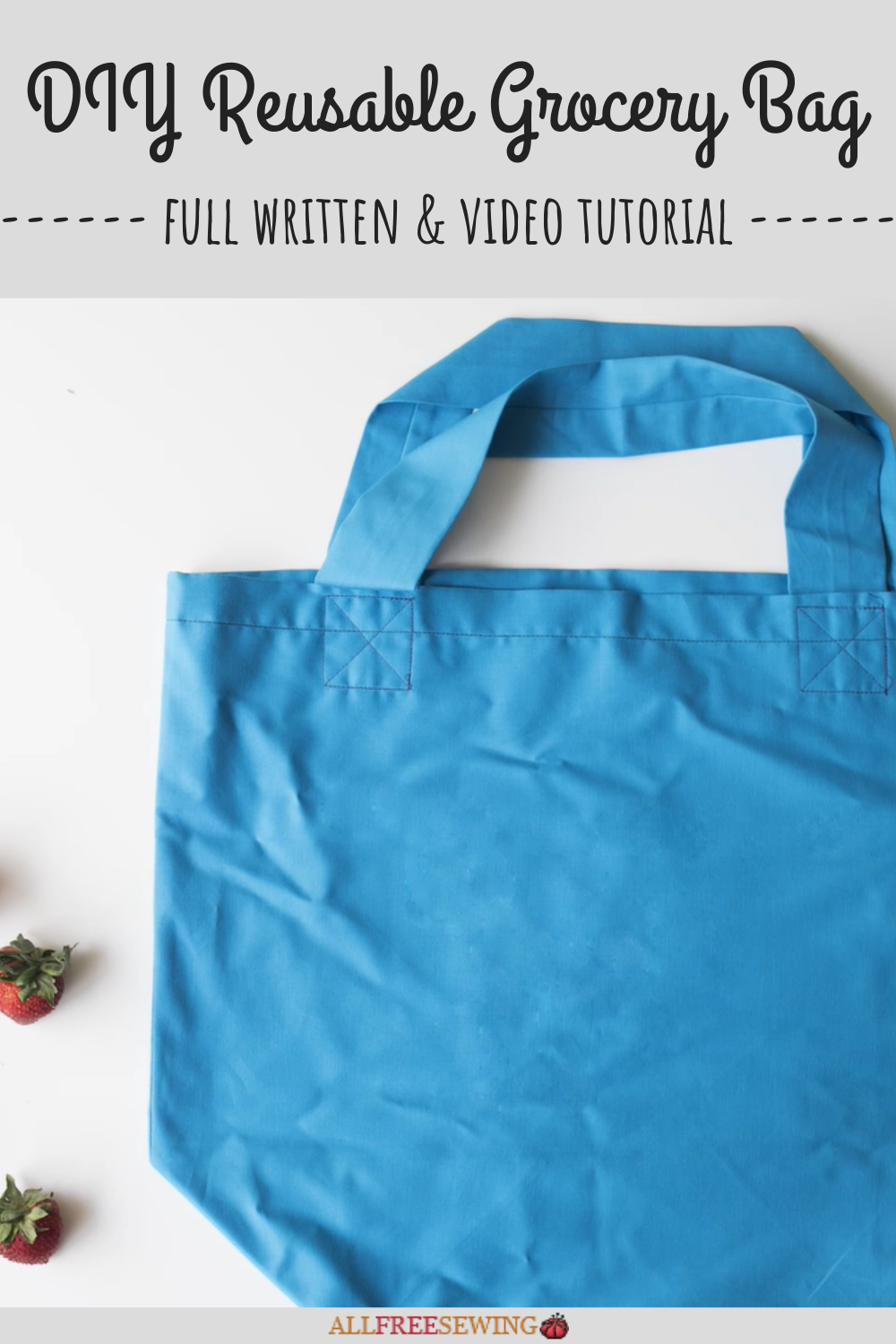 Easy DIY Reusable Grocery Bags (Video Tutorial) | AllFreeSewing.com