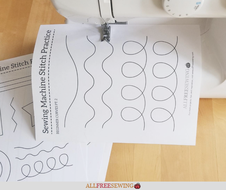 Sewing Machine Paper Practice Sheets (Free Printables) | AllFreeSewing.com