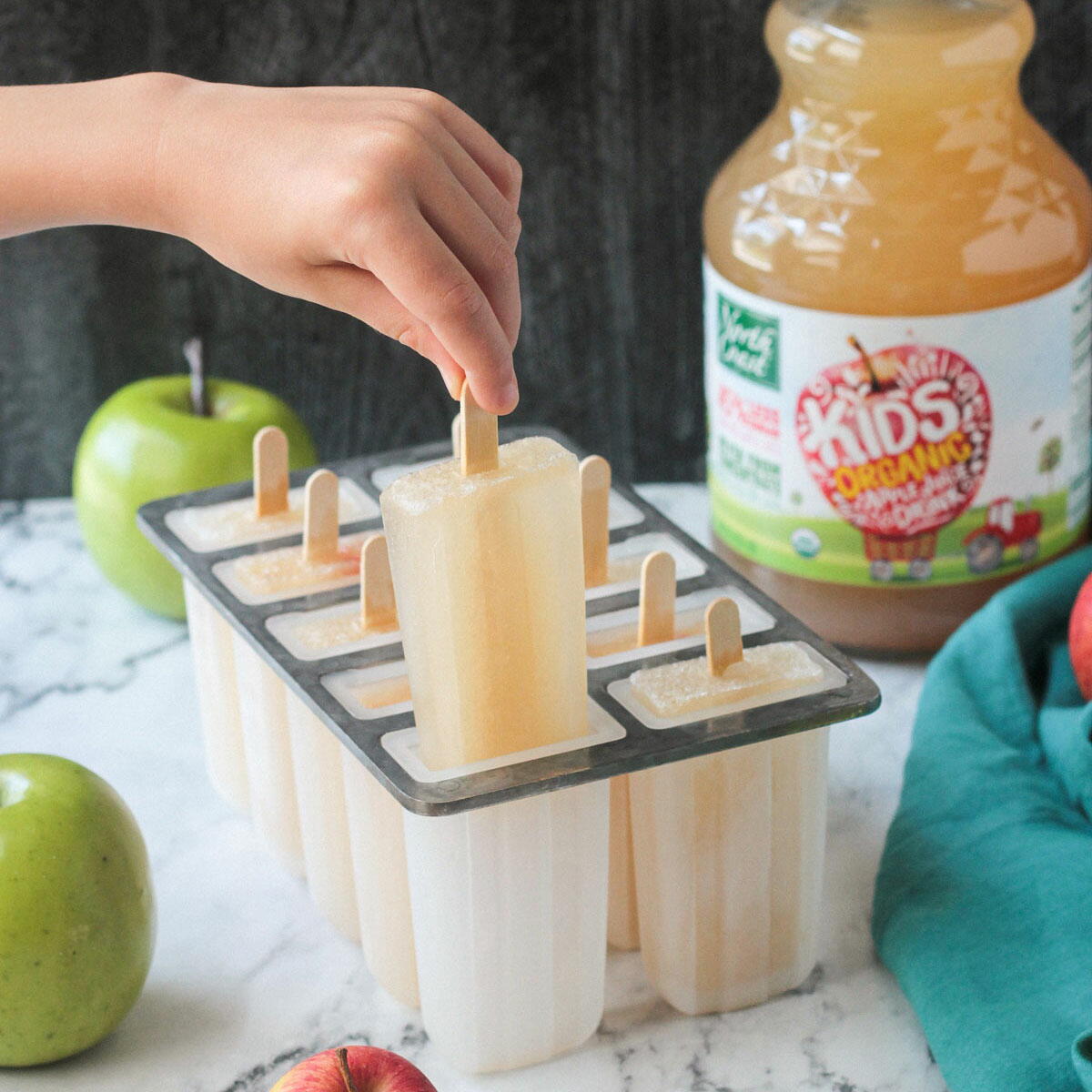 Healthy Apple Popsicles | FaveHealthyRecipes.com