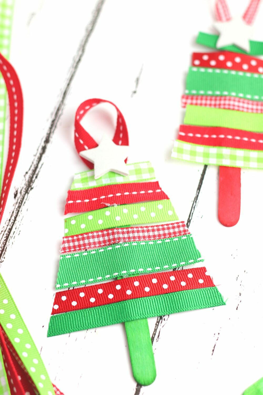 Ribbon Tree Ornaments | AllFreeChristmasCrafts.com