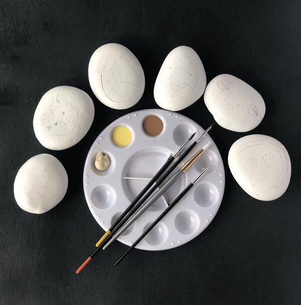 Farm Animal Painted Rocks | AllFreeKidsCrafts.com