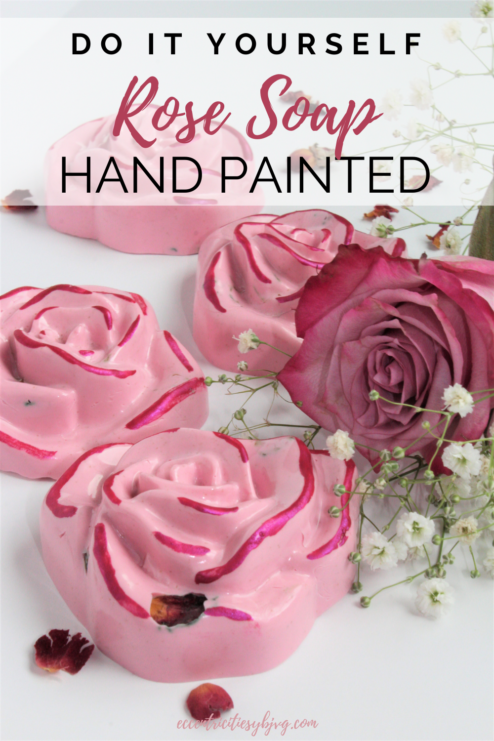 Hand Painted Rose Soaps | DIYIdeaCenter.com