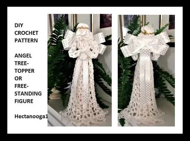 Crochet Angel Tree Topper | AllFreeChristmasCrafts.com